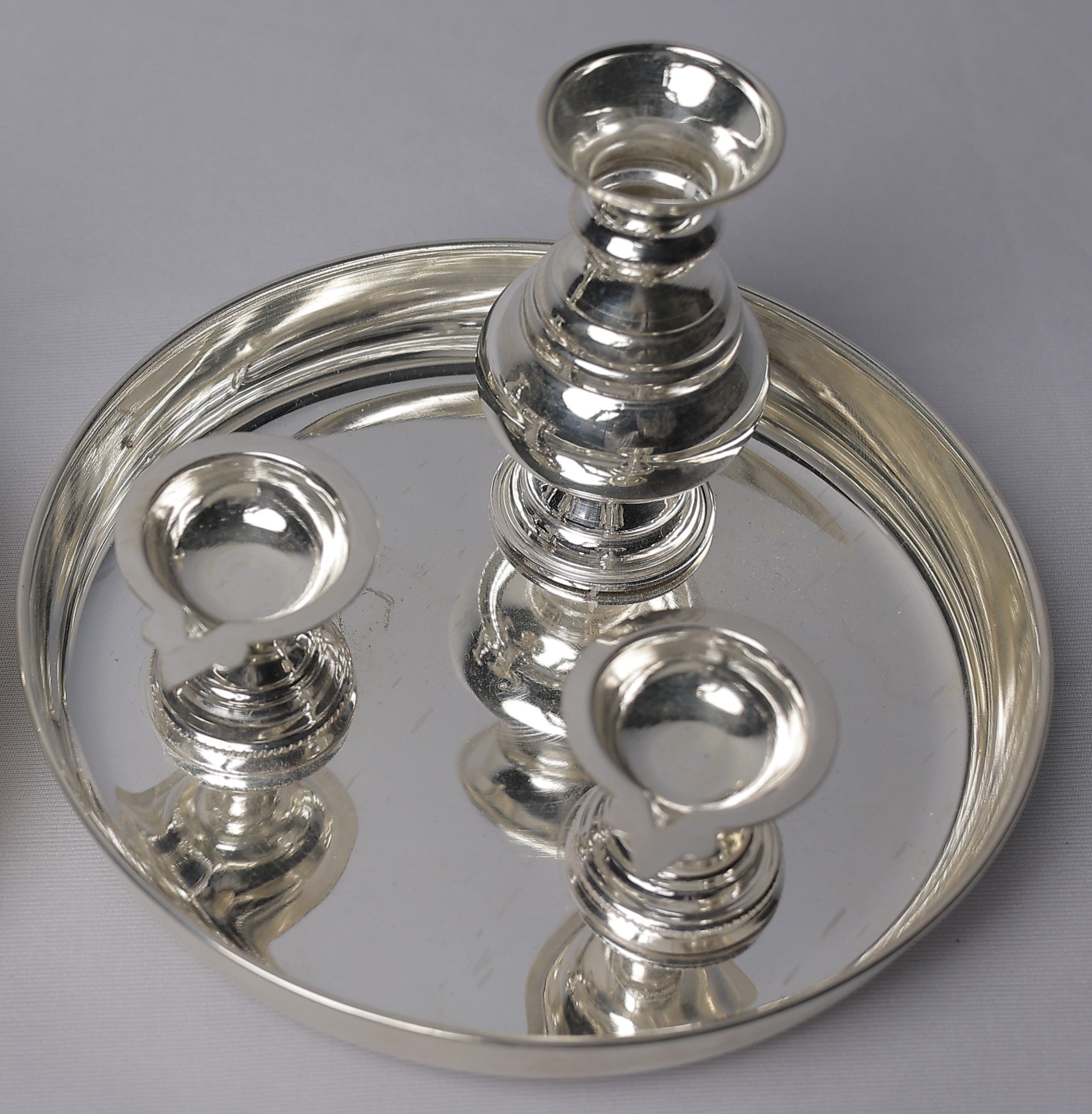 Pristine Silver Aarti Set – National Gold & Diamonds