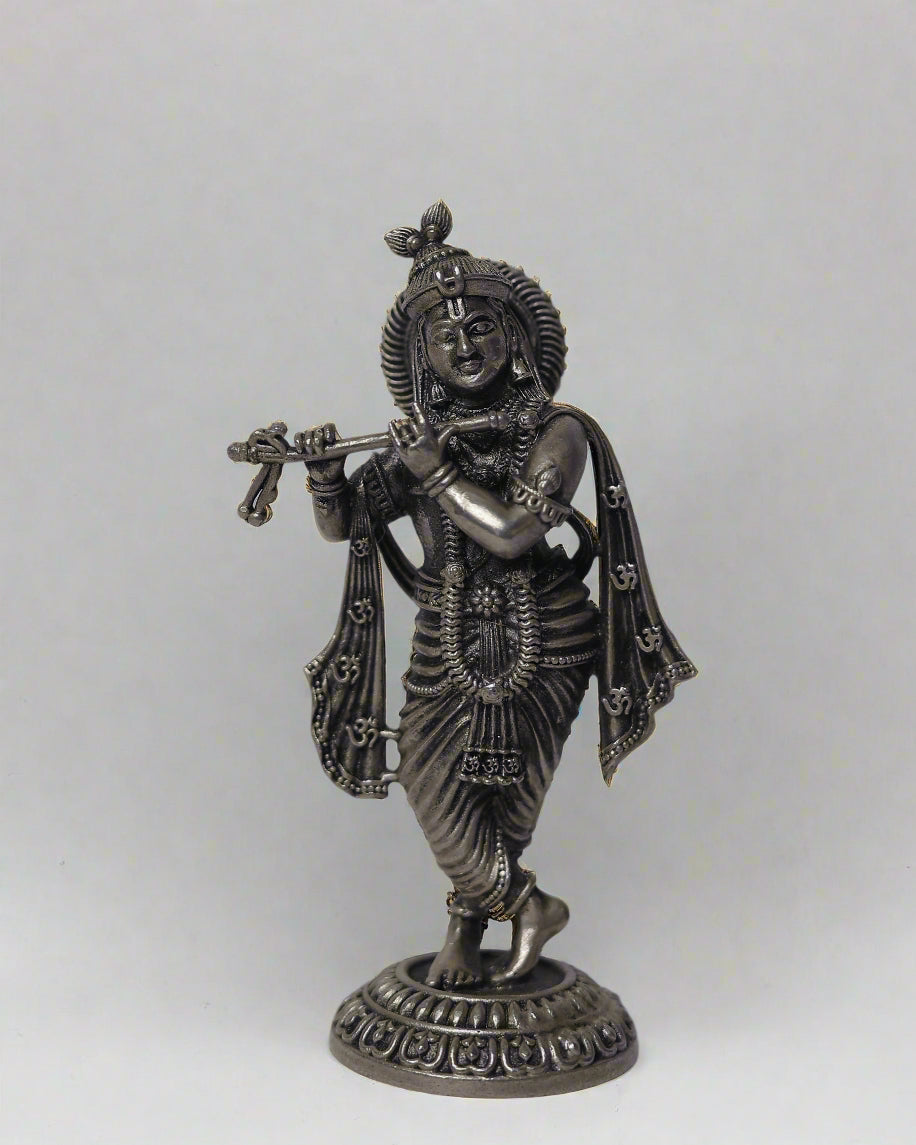 Krishna Silver Idol – National Gold & Diamonds